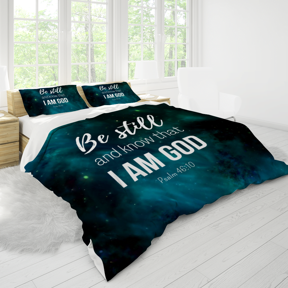 Be still and know that I am God - Christian Bedding Set | My Faith Store