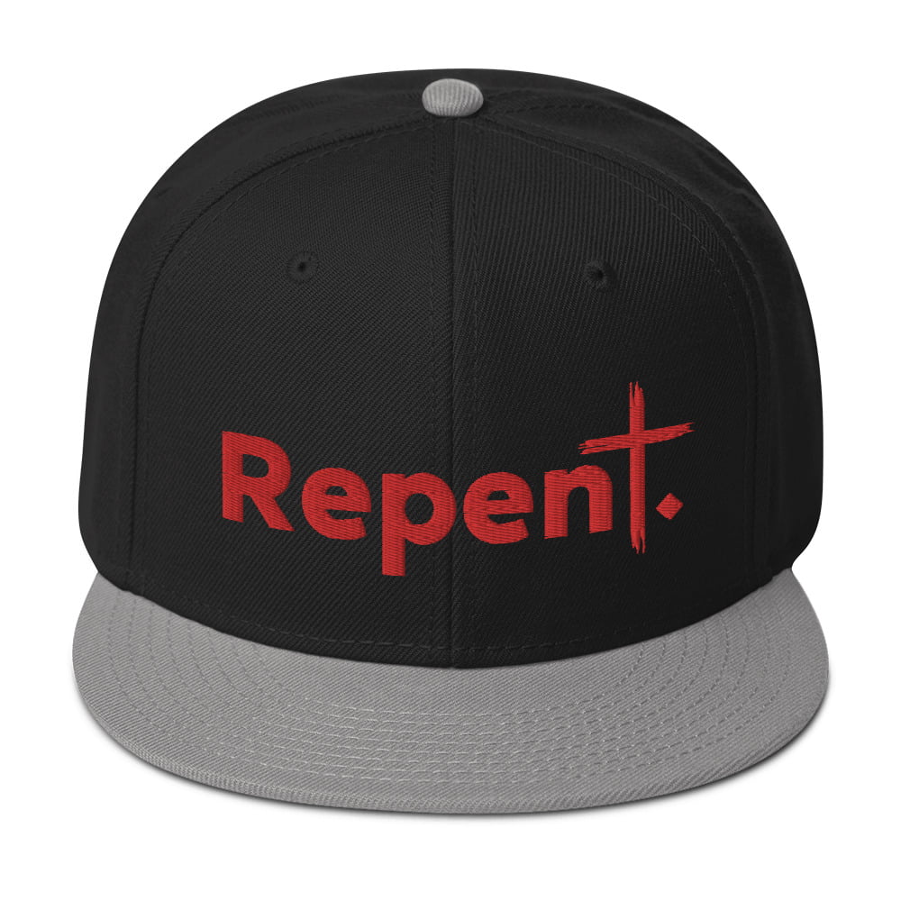 Repent - Christian Snapback Hat | My Faith Store